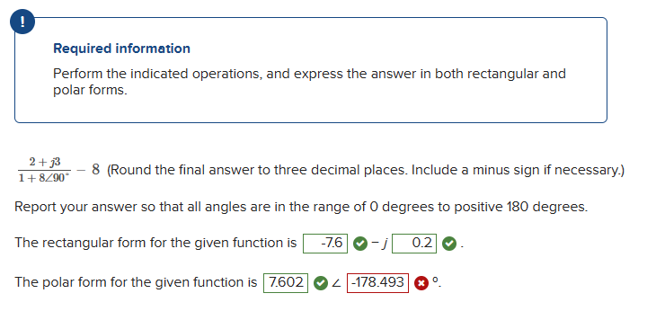 Solved !Required informationPerform the indicated | Chegg.com