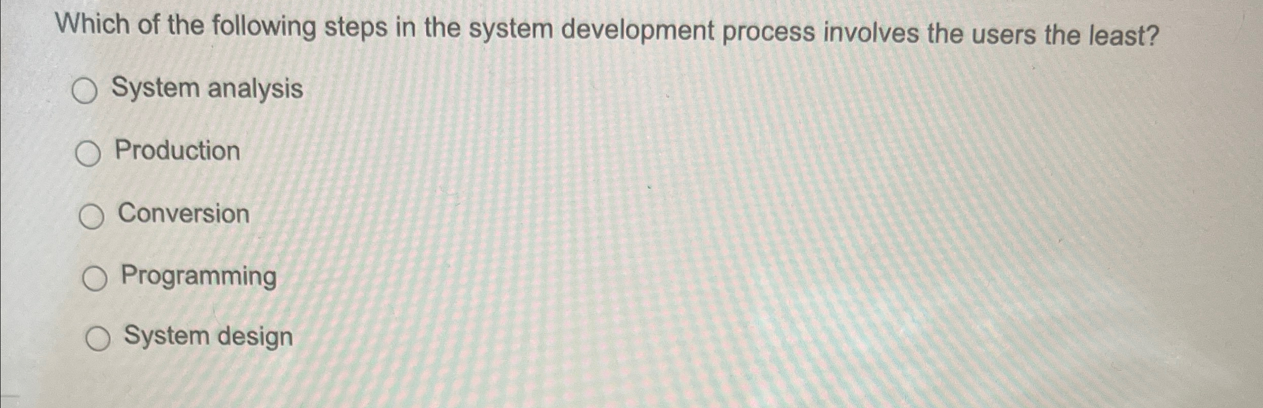 Solved Which of the following steps in the system | Chegg.com