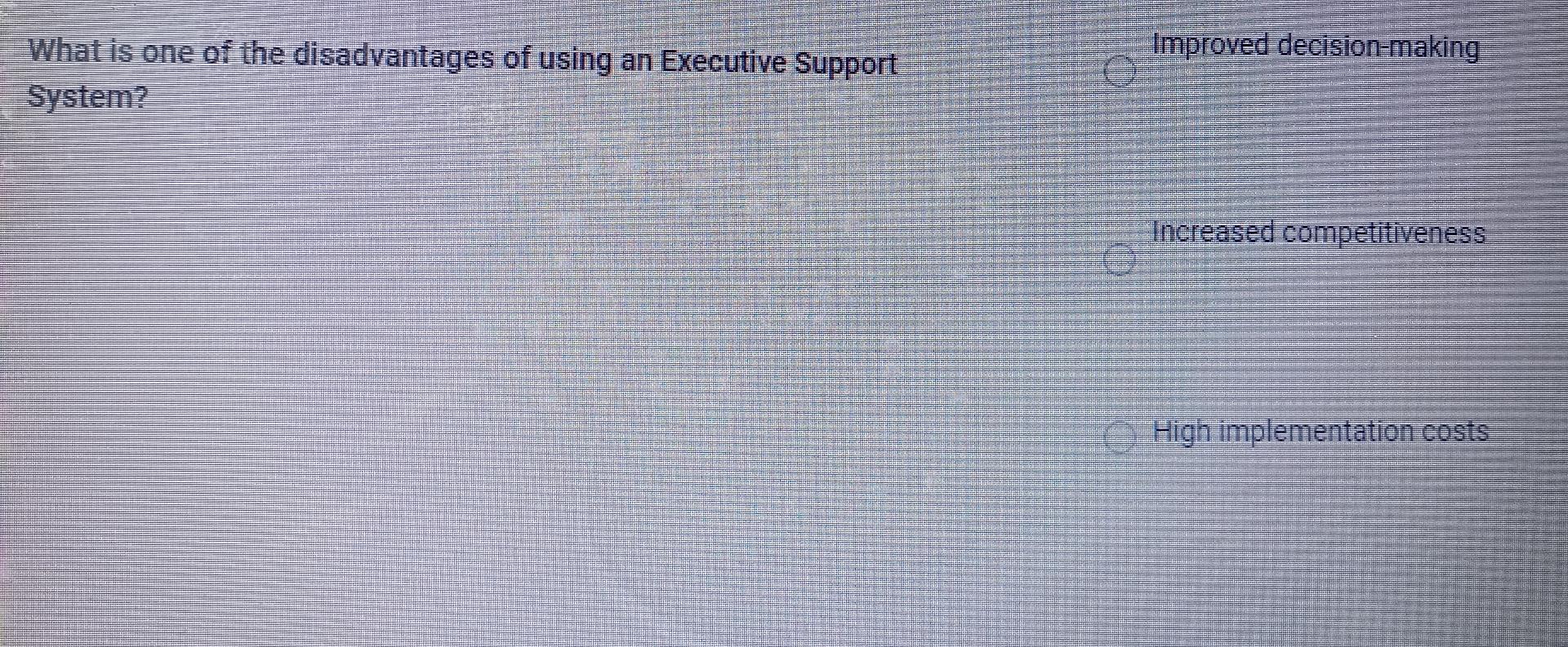 Solved What is one of the disadvantages of using an | Chegg.com