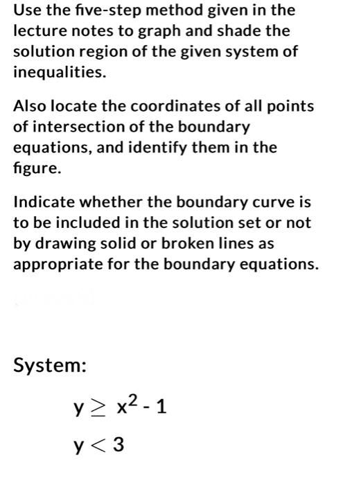 Solved Use the five-step method given in the lecture notes | Chegg.com