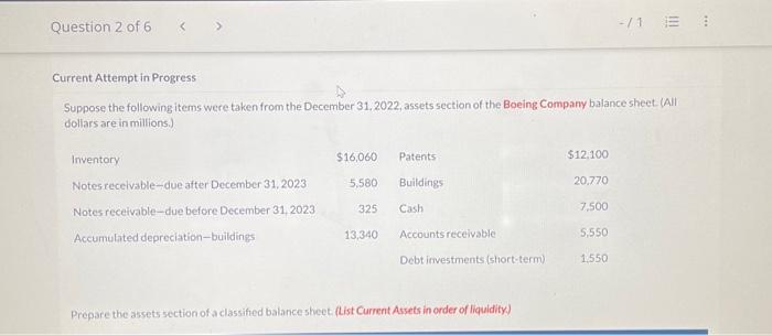 Solved Current Attempt in Progress Suppose the following | Chegg.com