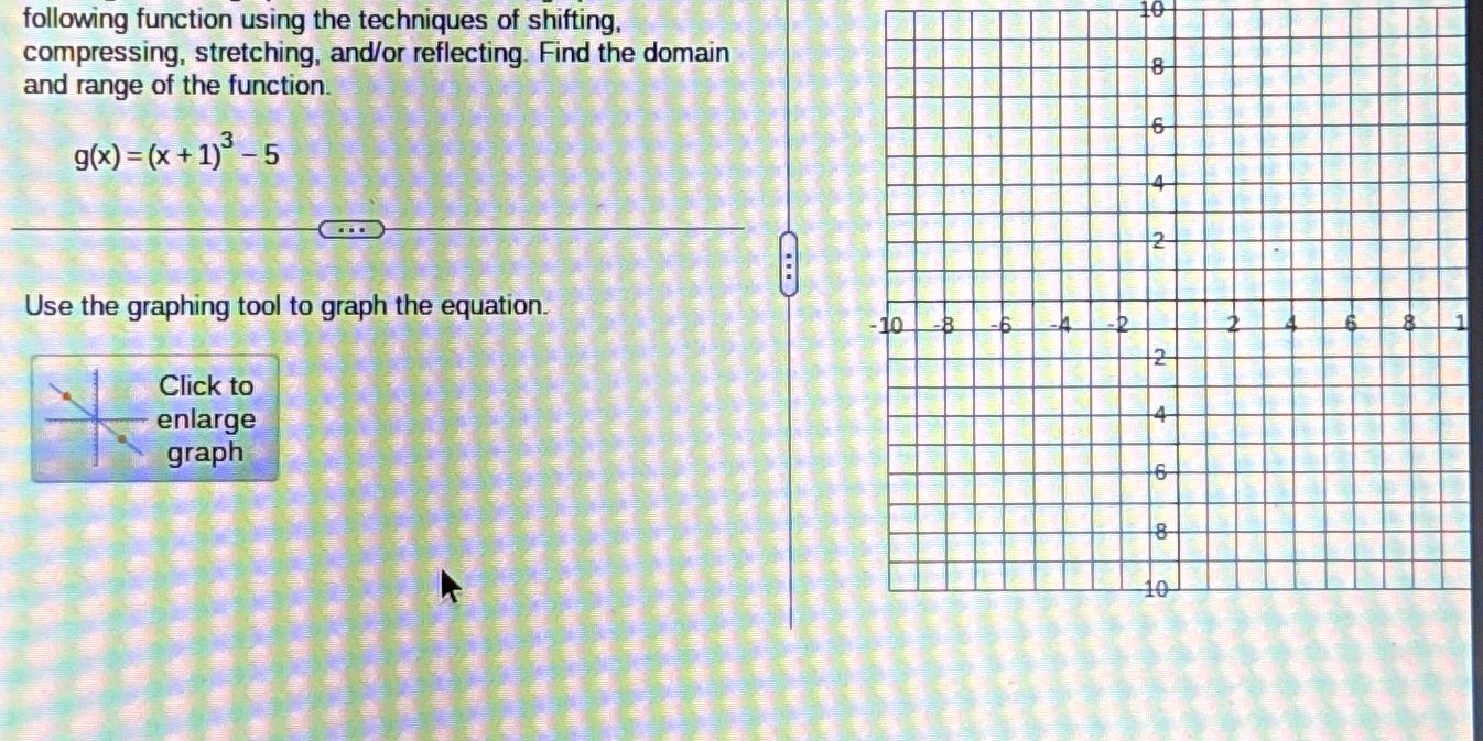 Solved following function using the techniques of shifting, | Chegg.com
