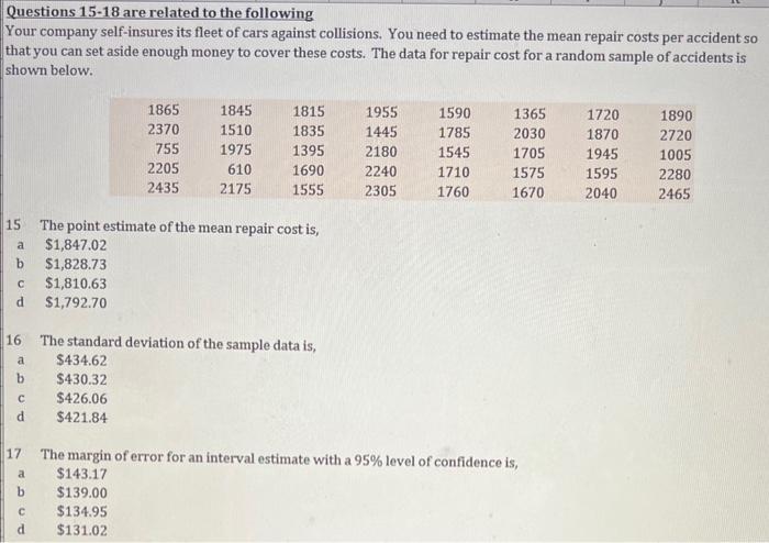 Solved Questions 1-5 are based on the following As a | Chegg.com