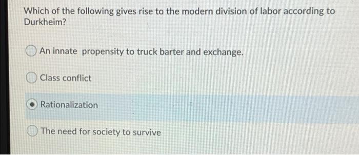 Solved Which of the following gives rise to the modern | Chegg.com
