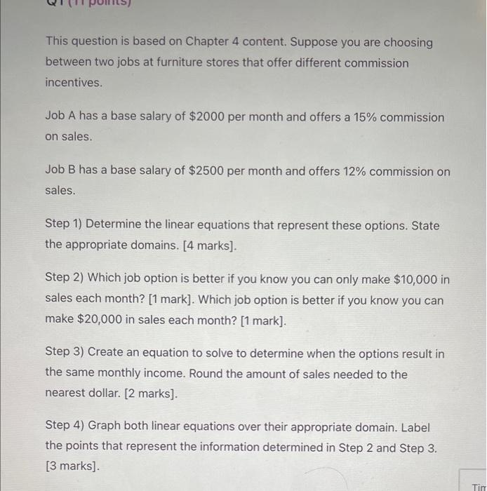 Solved This question is based on Chapter 4 content. Suppose | Chegg.com