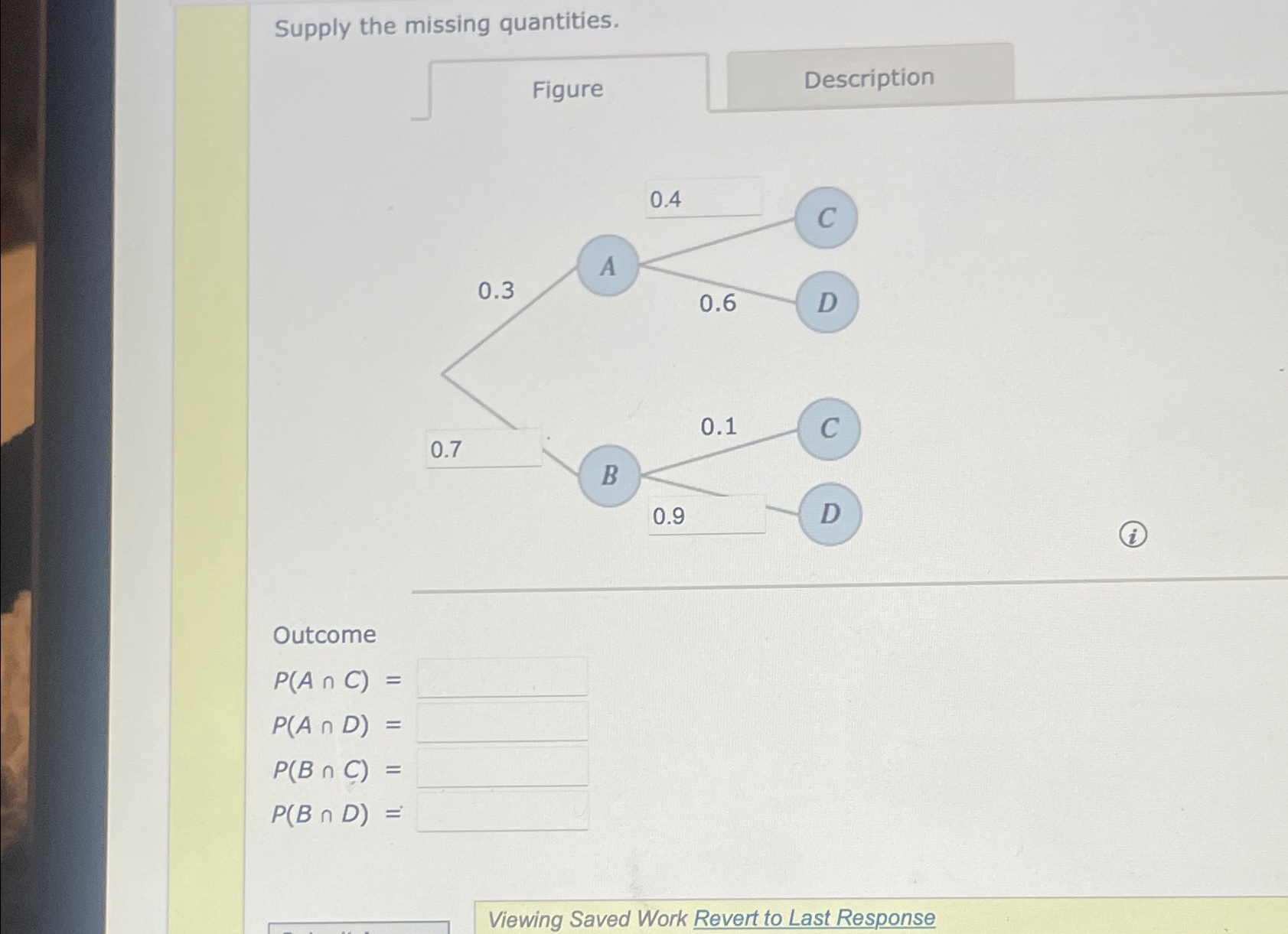 Solved Supply the missing | Chegg.com