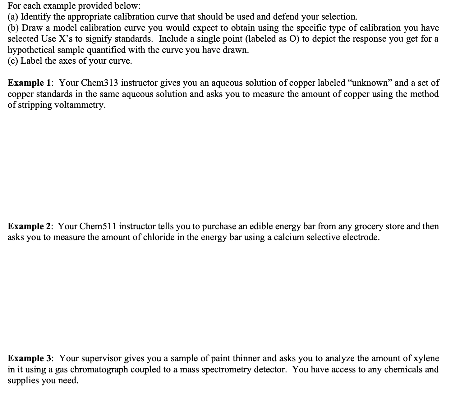 Solved For each example provided below:(a) ﻿Identify the | Chegg.com