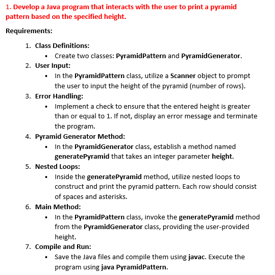 Solved Develop a Java program that interacts with the user | Chegg.com