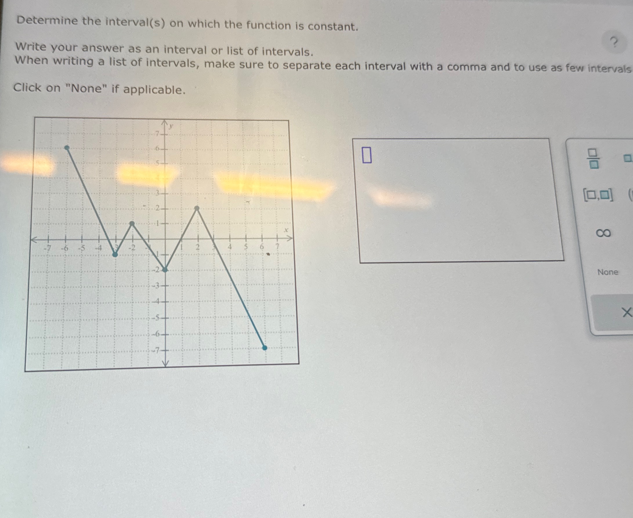 Solved Determine the interval(s) ﻿on which the function is | Chegg.com