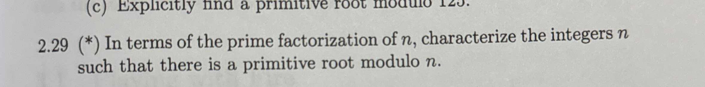 2.29(**) ﻿In terms of the prime factorization of n, | Chegg.com