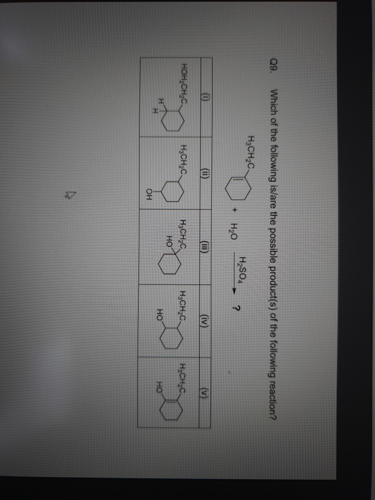 Solved Q9. Which of the following is/are the possible | Chegg.com