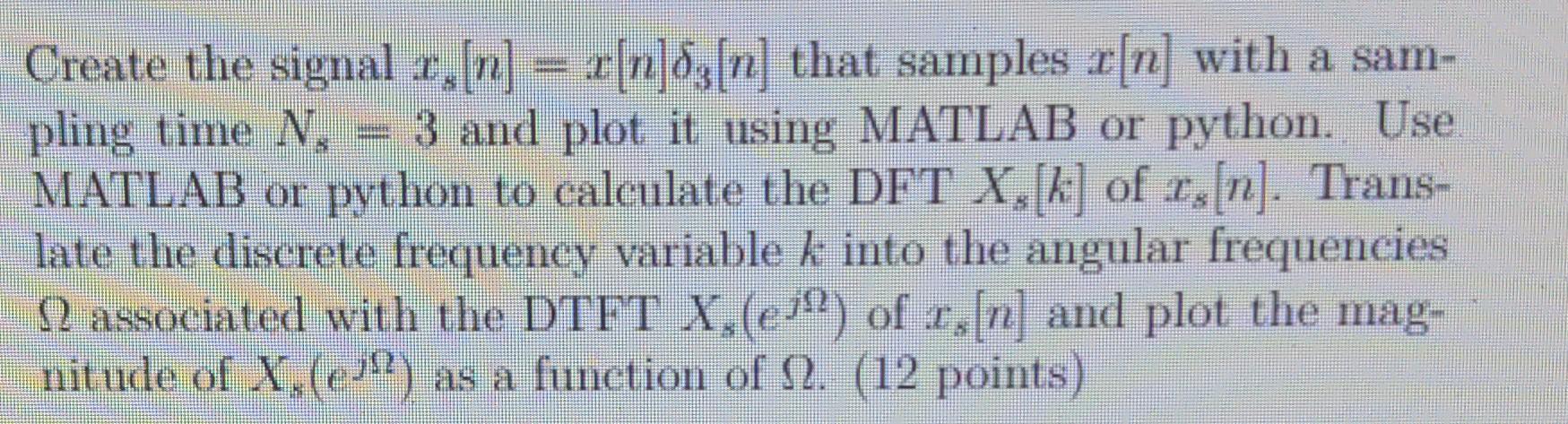 Solved Consider the signal | Chegg.com