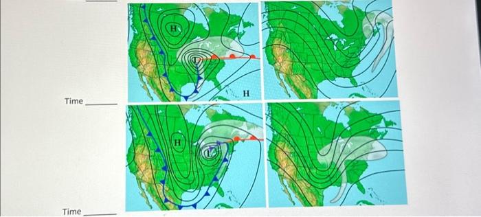 Exercise 14.2 - The Progression of a Cold Wave The | Chegg.com