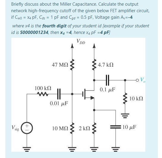 Solved Briefly discuss about the Miller Capacitance. | Chegg.com