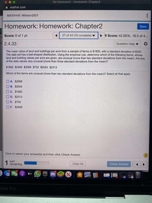 Solved Do Homework - Homework: Chapter2 mathxl.com MATH141: | Chegg.com
