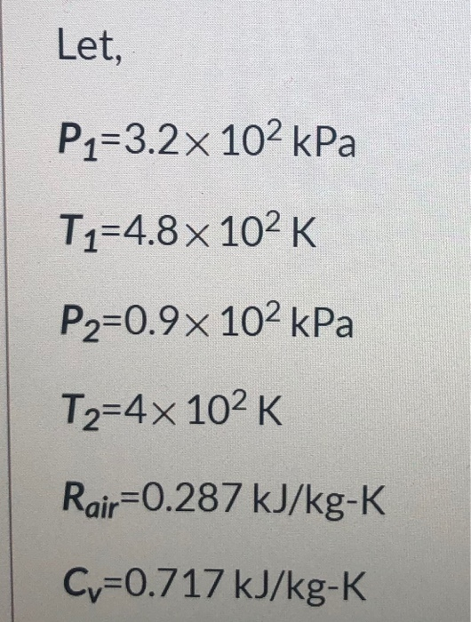 Solved Problem 1: Air, an ideal gas, goes through a | Chegg.com
