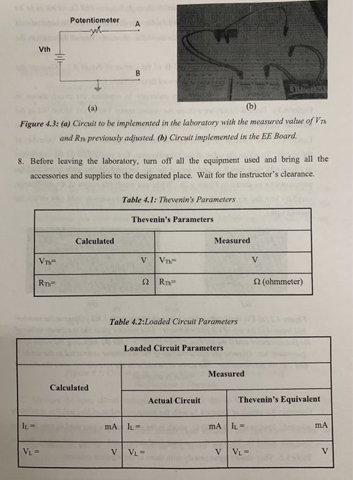 Solved EXPERIMENTAL PROCEDURE 1. Construct the circuit shown | Chegg.com