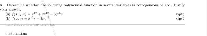 Solved Determine whether the following polynomial function | Chegg.com