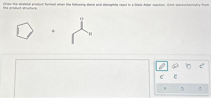 Solved Draw the skeletal product formed when the following | Chegg.com