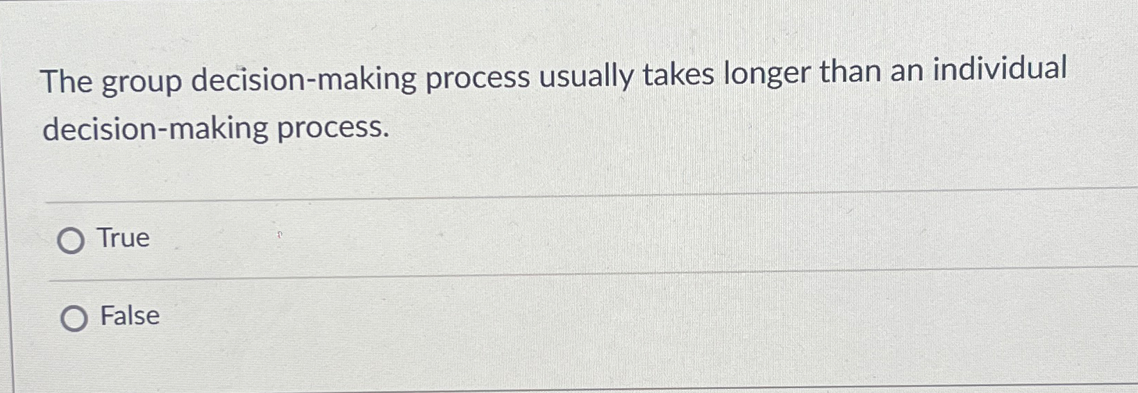 Solved The group decision-making process usually takes | Chegg.com