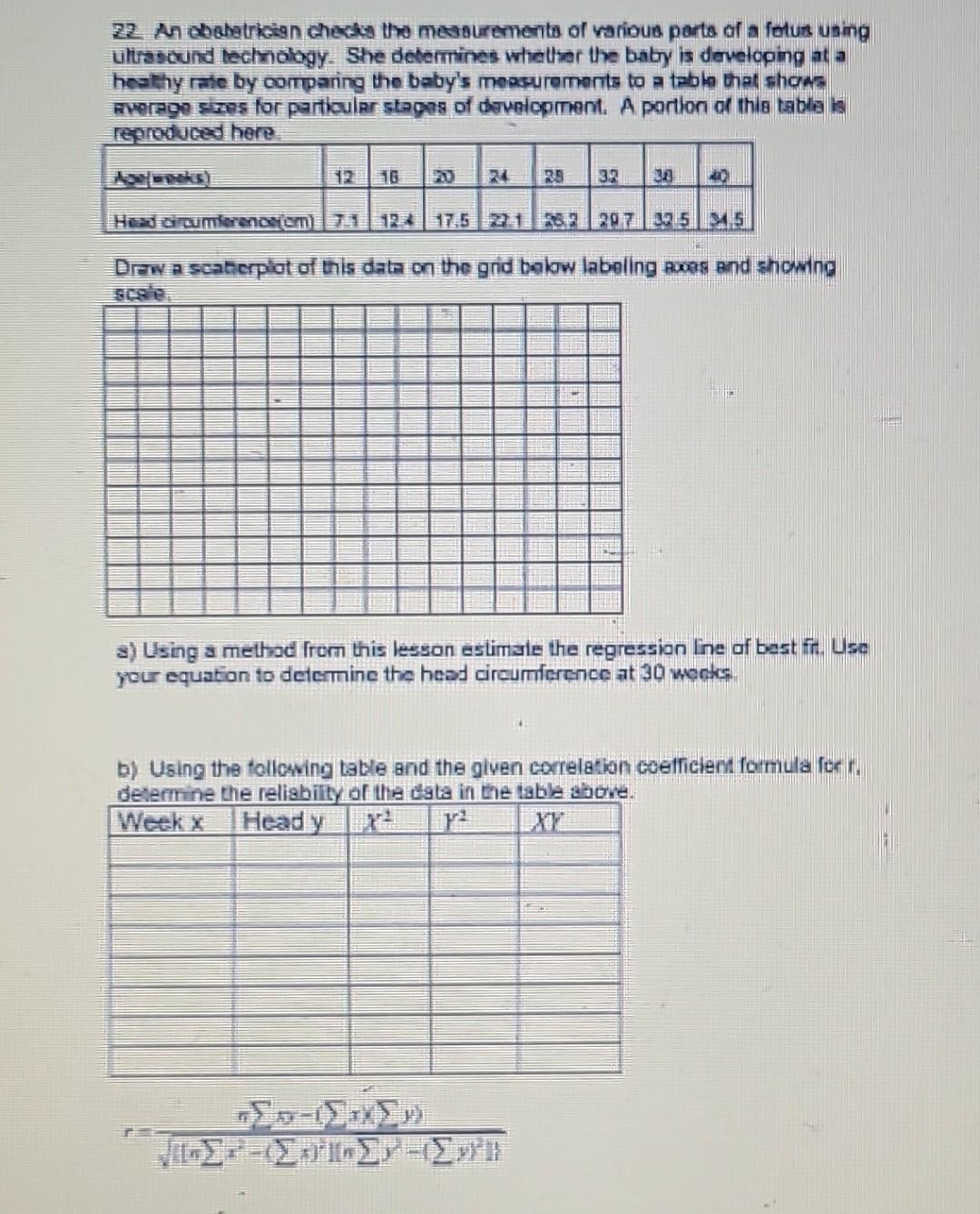 Solved 22. An cosatricign cherks the messurements of various | Chegg.com