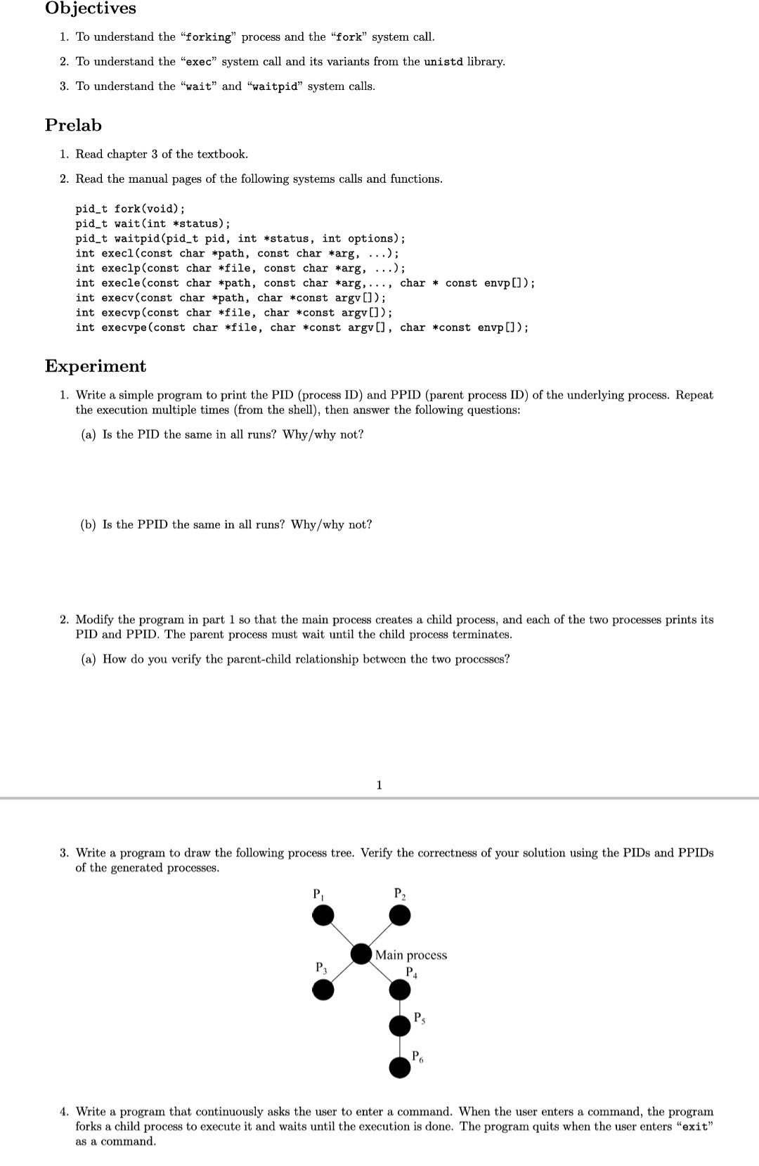 Solved Prelab 1. Read chapter 3 of the textbook. 2. Read the | Chegg.com