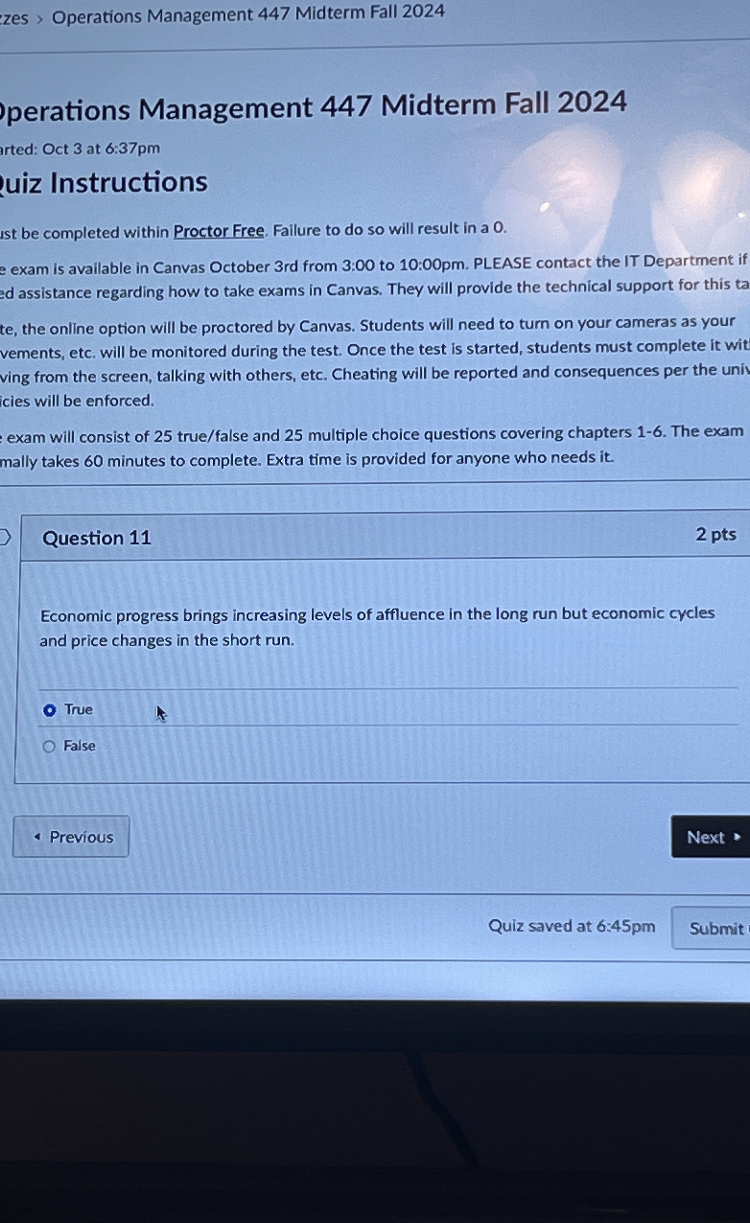 Solved Question 11Economic progress brings increasing levels | Chegg.com