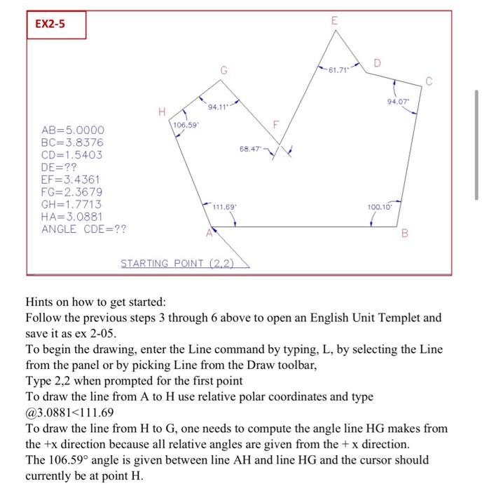 Solved Hints on how to get started: Follow the previous | Chegg.com