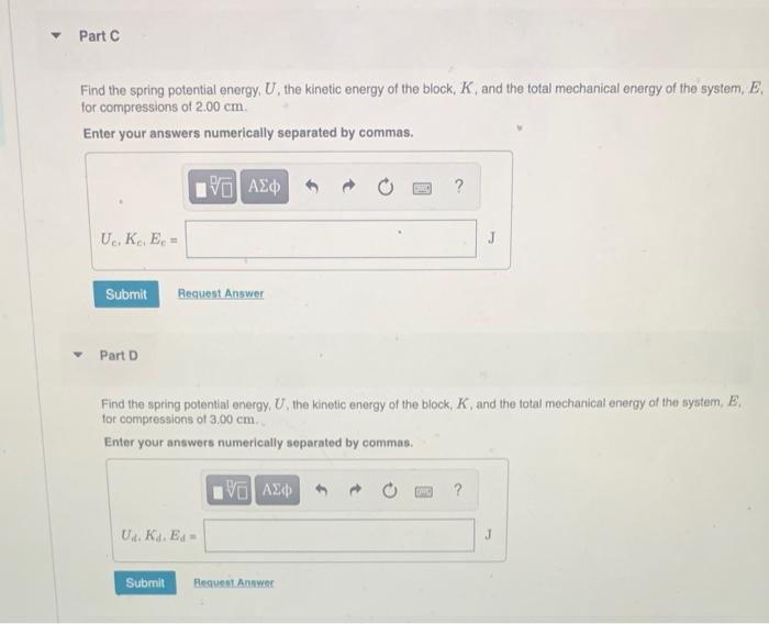 Solved A 1.85 kg block slides with a speed of 0.900 m/s on a | Chegg.com