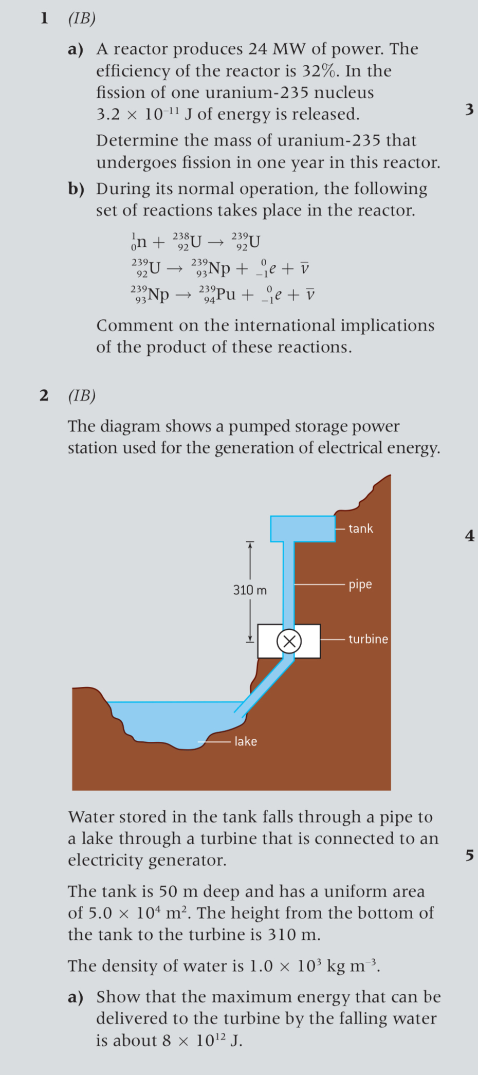 Solved 1 (IB) ﻿a) ﻿Un reactor produce24MW ﻿de poder. La | Chegg.com