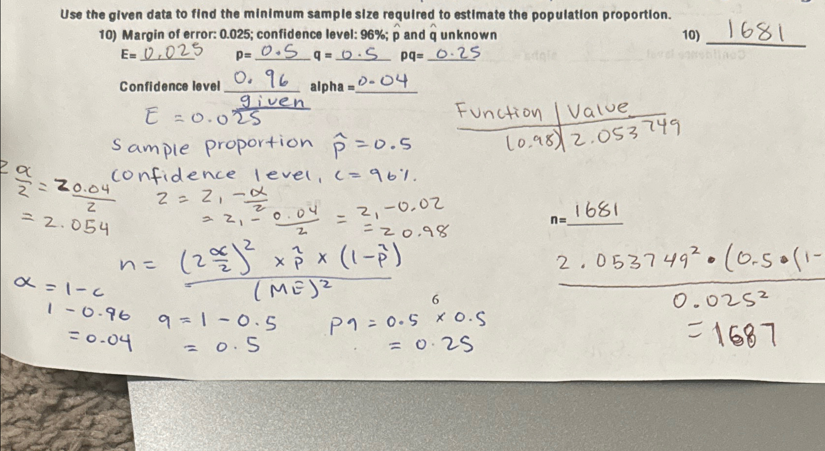 Solved Use the given data to find the minimum sample size | Chegg.com
