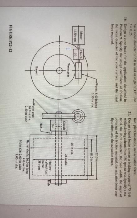 Brake for a Drive Shaft Design a brake. A rotating | Chegg.com
