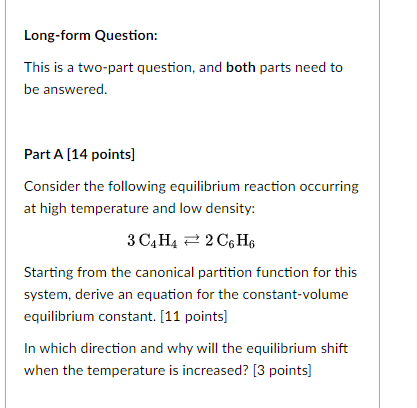 Solved Long-form Question:This is a two-part question, and | Chegg.com