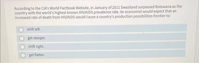 Solved According to the CIA's World Factbook Website, in | Chegg.com