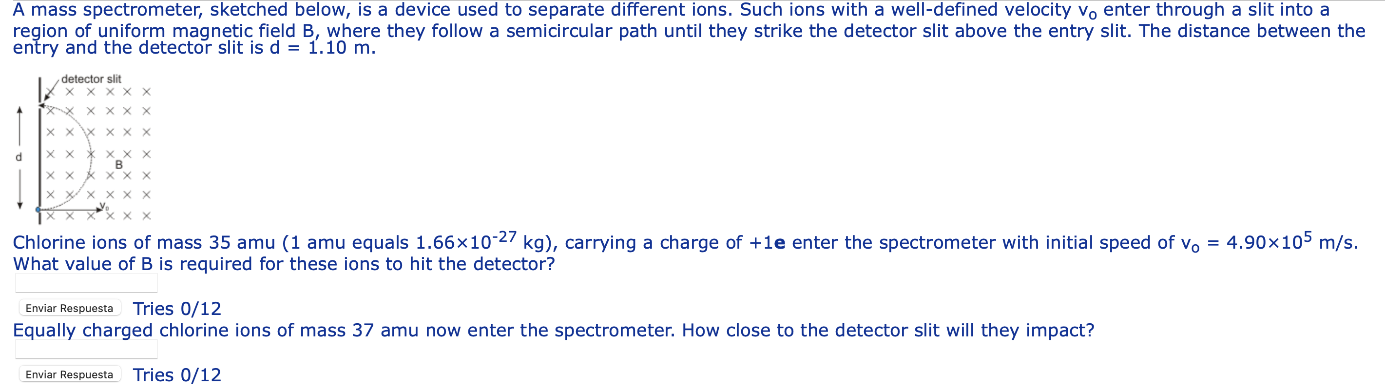 Solved A mass spectrometer, sketched below, is a device used | Chegg.com