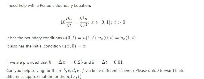 Solved Topic: Finite Difference Scheme | Chegg.com