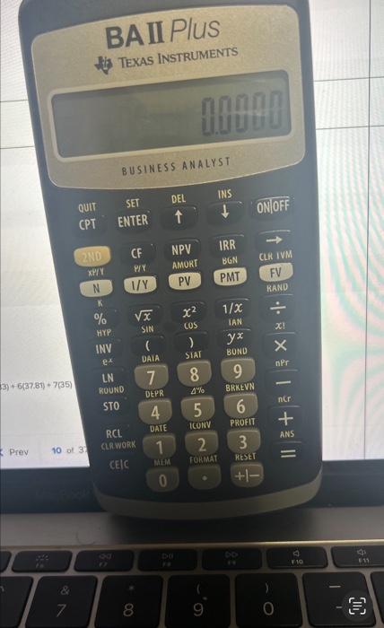 Solved hello, how to use the financial calculator to found | Chegg.com