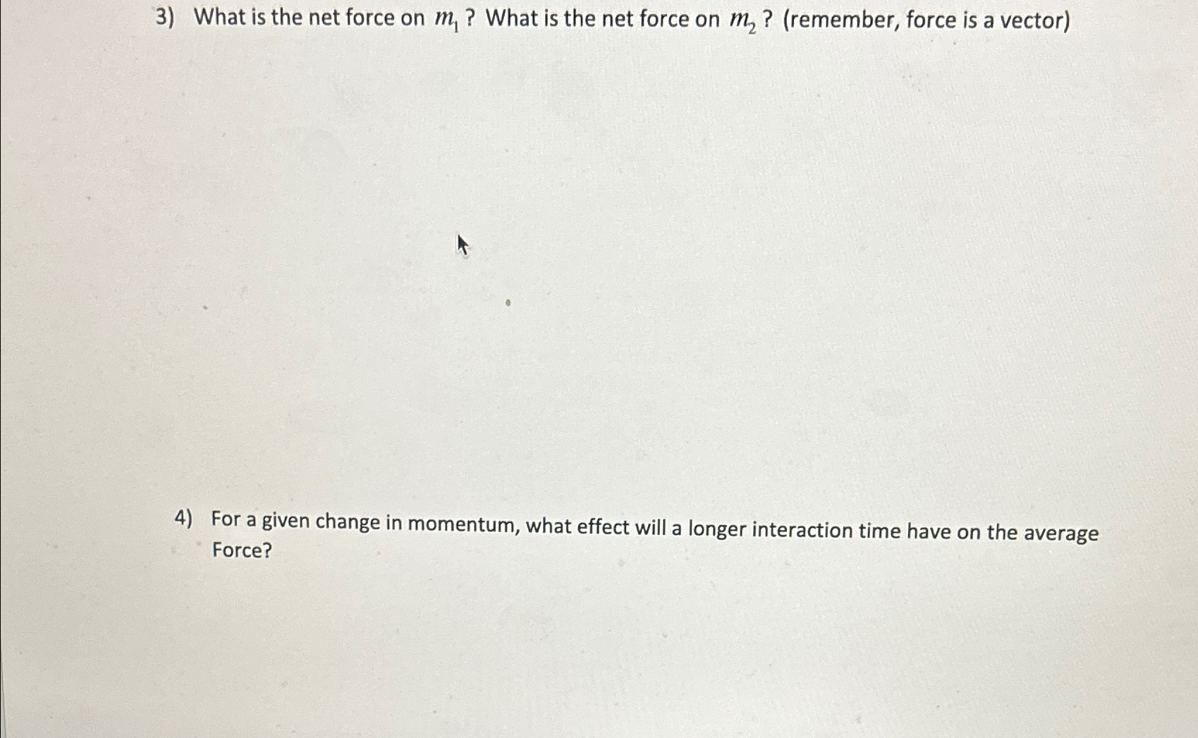 Solved What is the net force on m1 ? ﻿What is the net force | Chegg.com