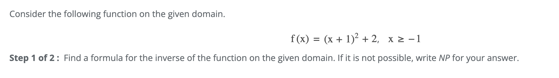 Solved Consider the following function on the given | Chegg.com