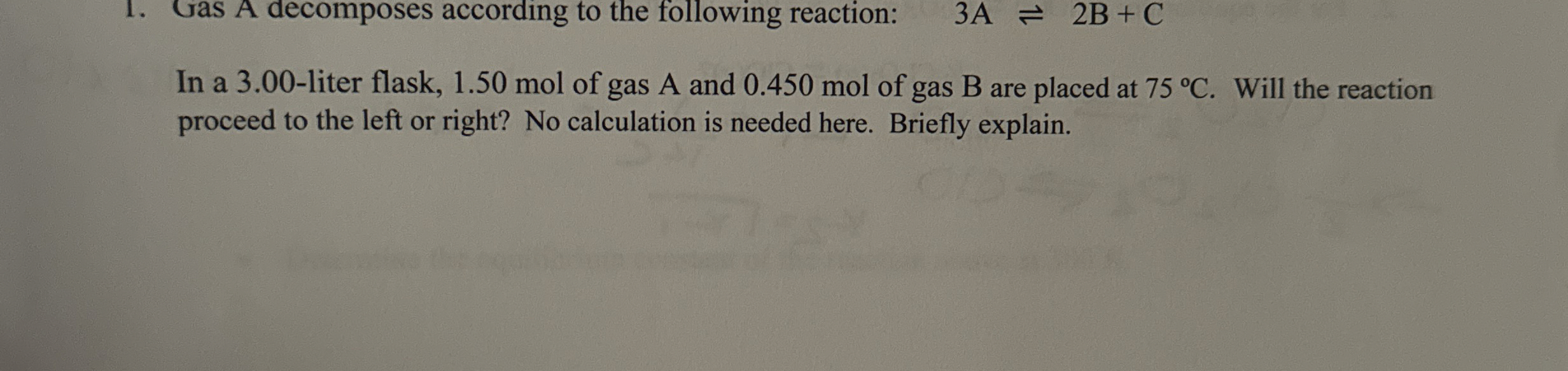 Solved Gas A decomposes according to the following | Chegg.com