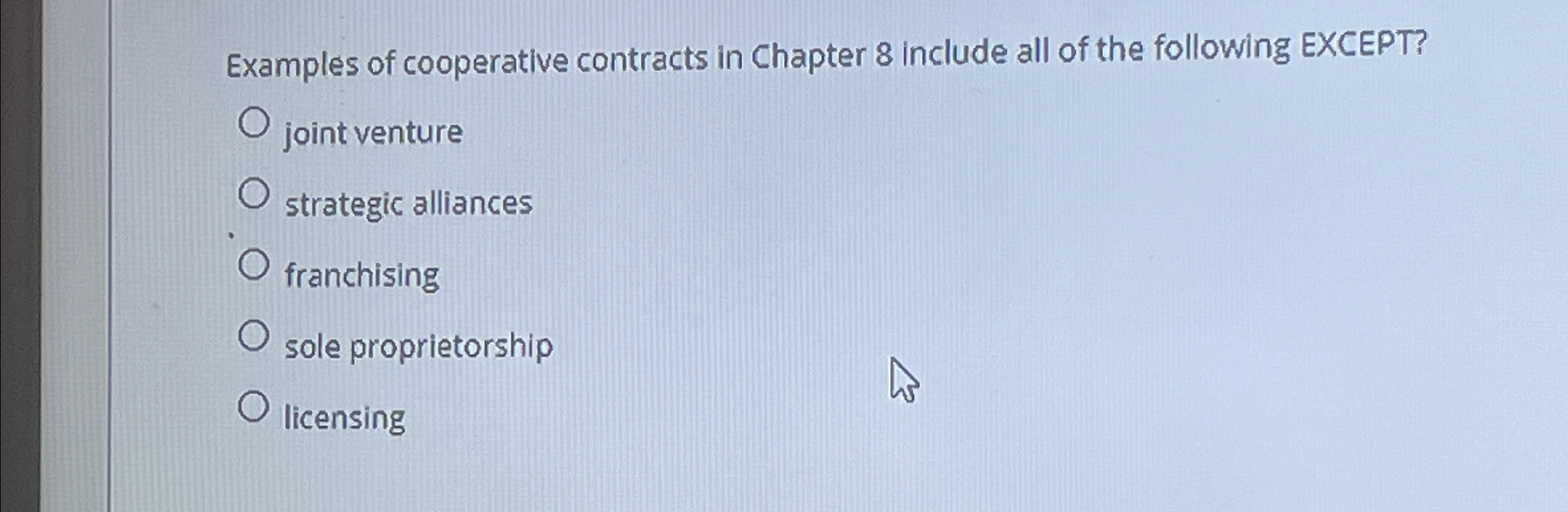 Solved Examples of cooperative contracts in Chapter 8 | Chegg.com