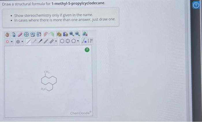 Solved Draw a structural formula for | Chegg.com