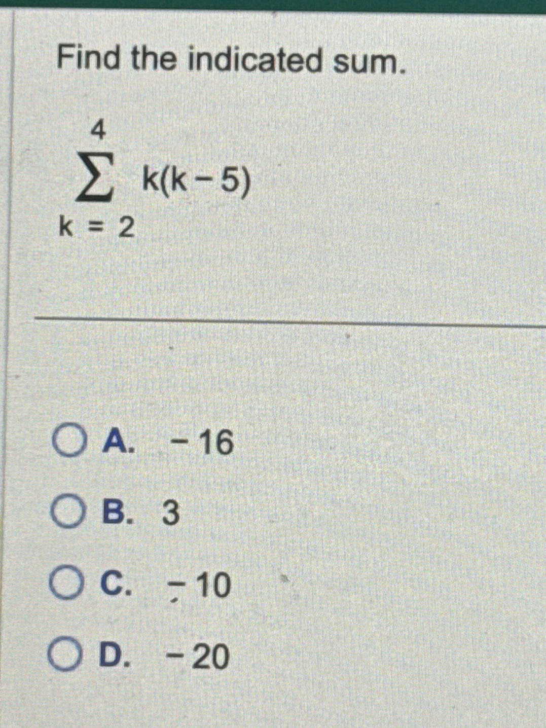 Solved Find the indicated | Chegg.com