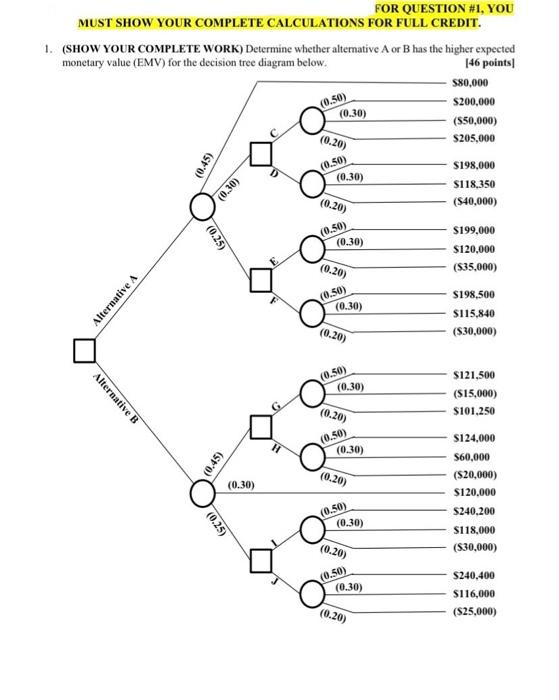 Solved (SHOW YOUR COMPLETE WORK) Determine whether | Chegg.com