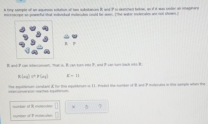 Solved A tiny sample of an aqueous solution of two | Chegg.com