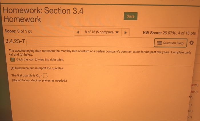 Solved Homework Section 3 4 Homework Save Score 0 Of 1 Pt