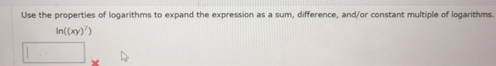 Solved Use the properties of logarithms to expand the | Chegg.com