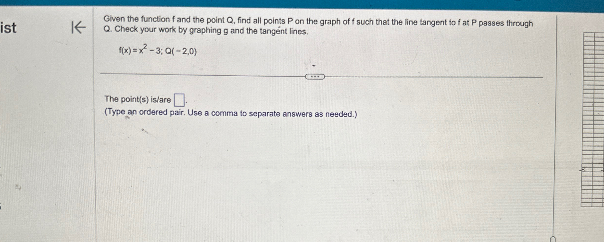 Solved Given the function f ﻿and the point Q, ﻿find all | Chegg.com