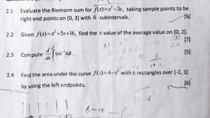 Solved right end points on [0,3] with 6 subintervals. [6] | Chegg.com