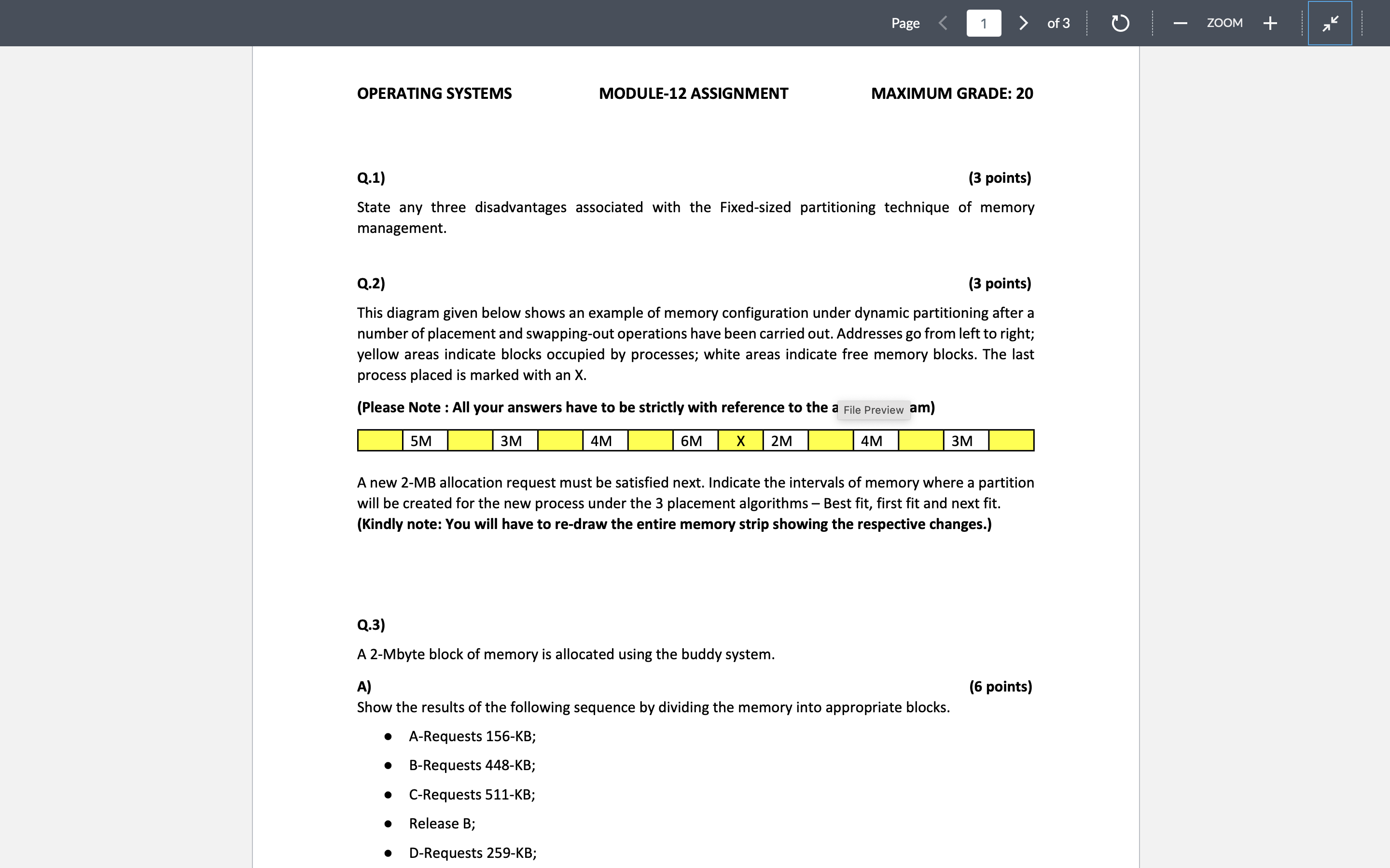Solved Q.1) (3 ﻿points)State any three disadvantages | Chegg.com